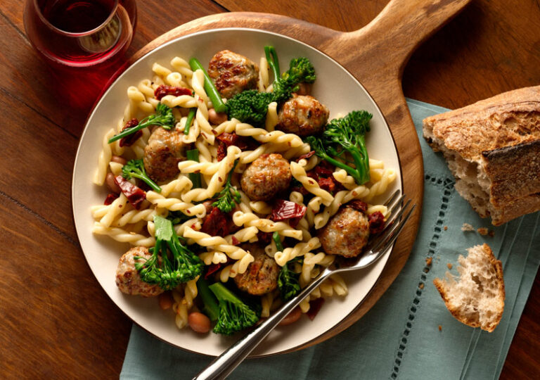 Meatball and Broccolini Gemelli | al fresco