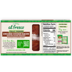 Fully Cooked Chicken Bacon - Al Fresco